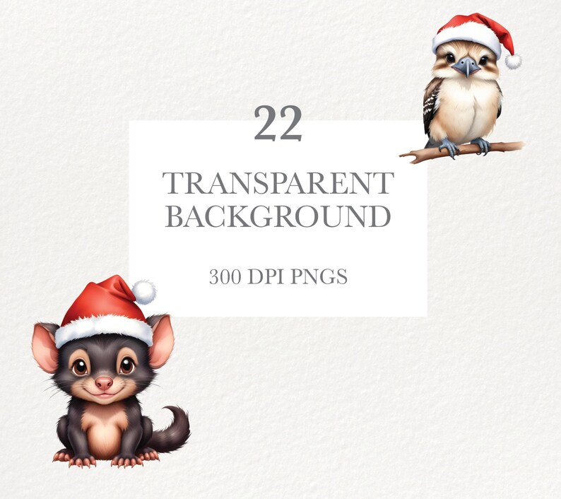 Australian Christmas Clipart, Commercial Use, Watercolor Clipart ...