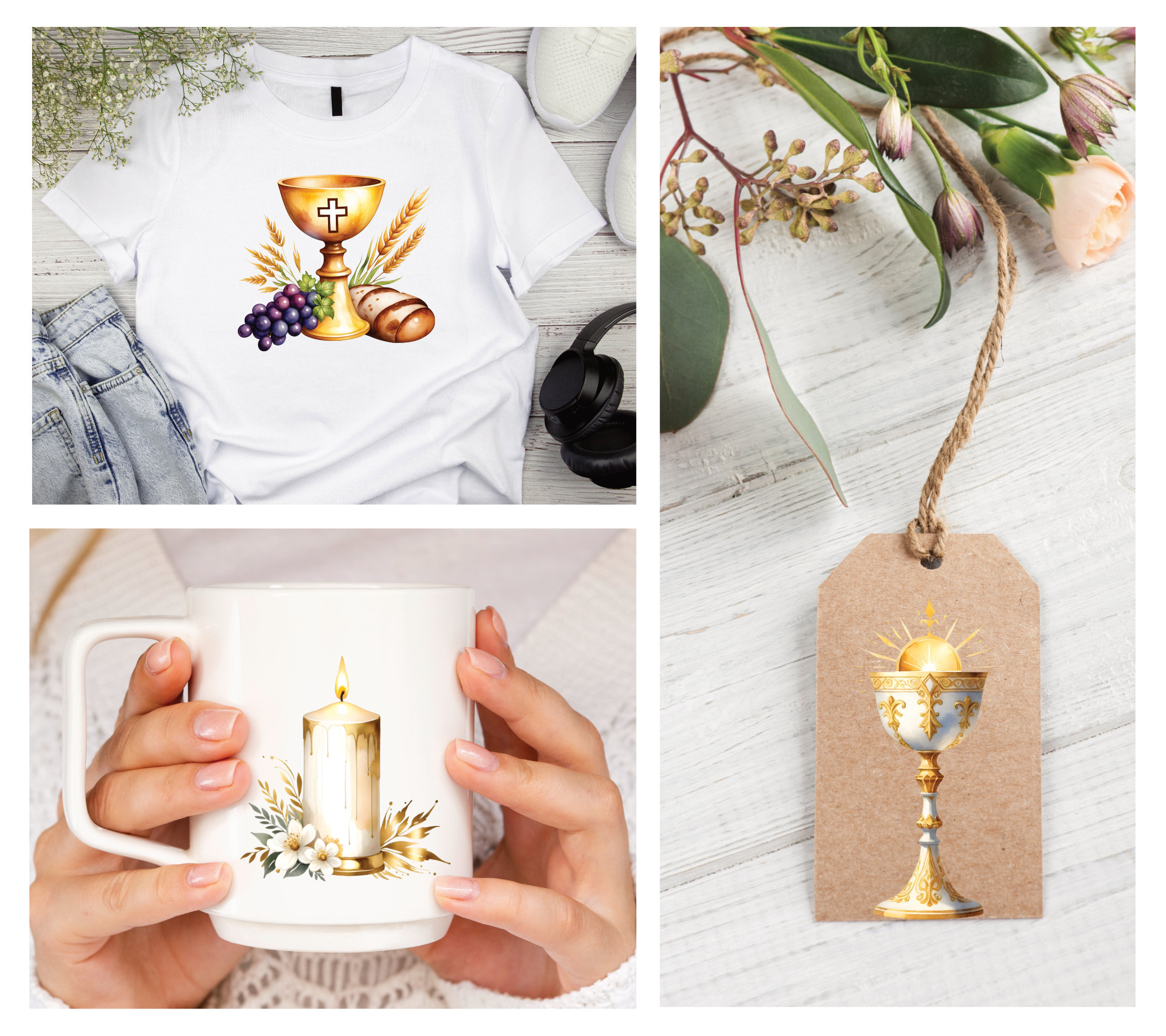 First Communion Clipart, Digital Paper Craft, First Holy Communion Png ...