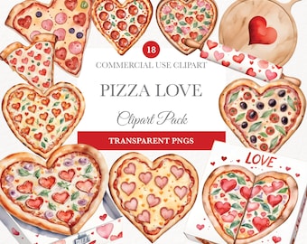 Heart Pizza Clipart, Pizza Valentine Png, Pizza Png, Valentine ...