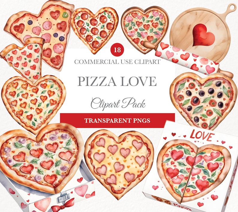 Heart Pizza Png, Valentine Pizza, Transparent Png, Food Clipart ...