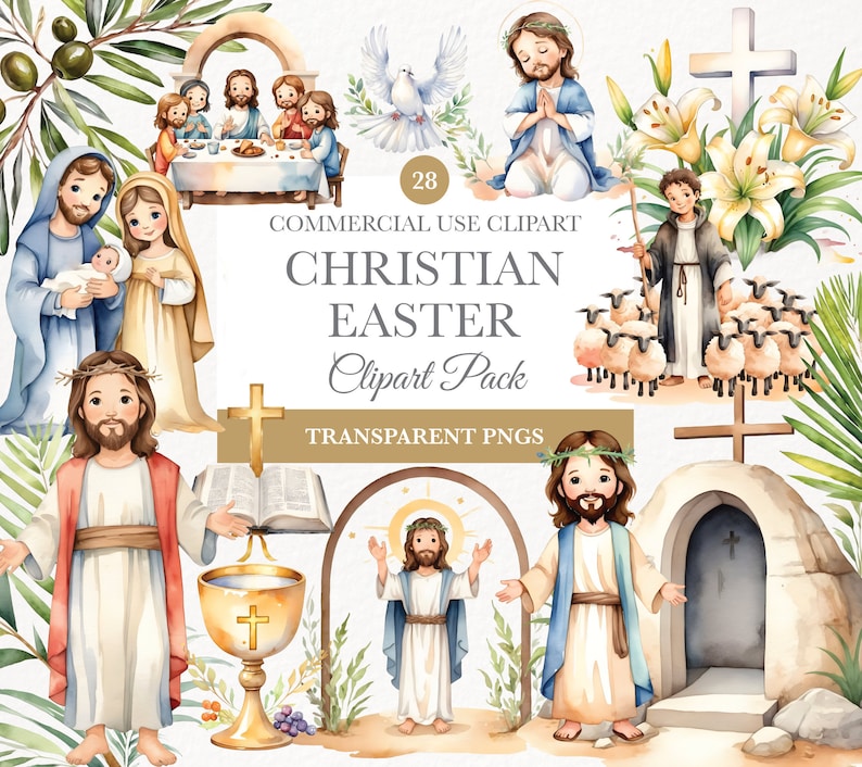 Christian Easter Clipart, Christian Png, Faith Png, Religious Easter ...