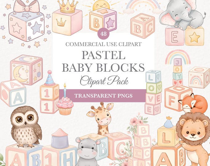 Blue Alphabet Blocks Clip Art Images, Baby Blocks Clip Art, Alphabet ...