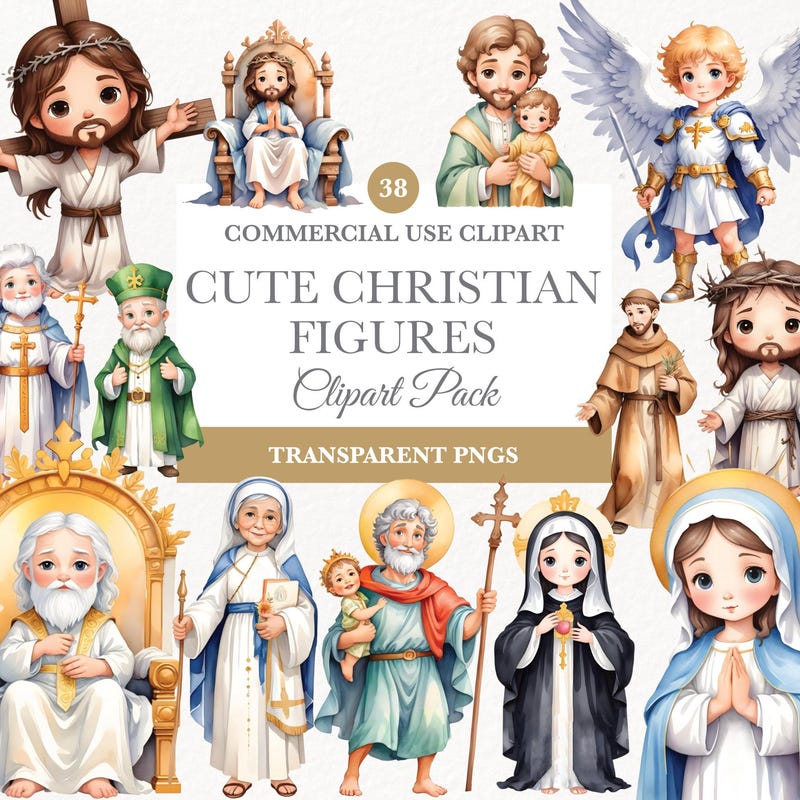 Church Character Clipart - Etsy
