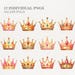 Crown Clipart Royal, Gold Crown PNG, Princess Tiara PNG, King and Queen ...