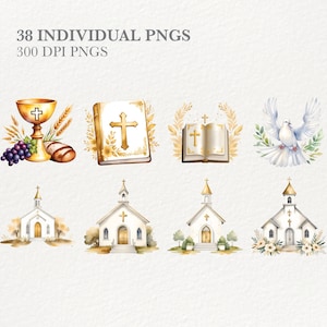 First Communion Clipart, Digital Paper Craft, First Holy Communion Png ...