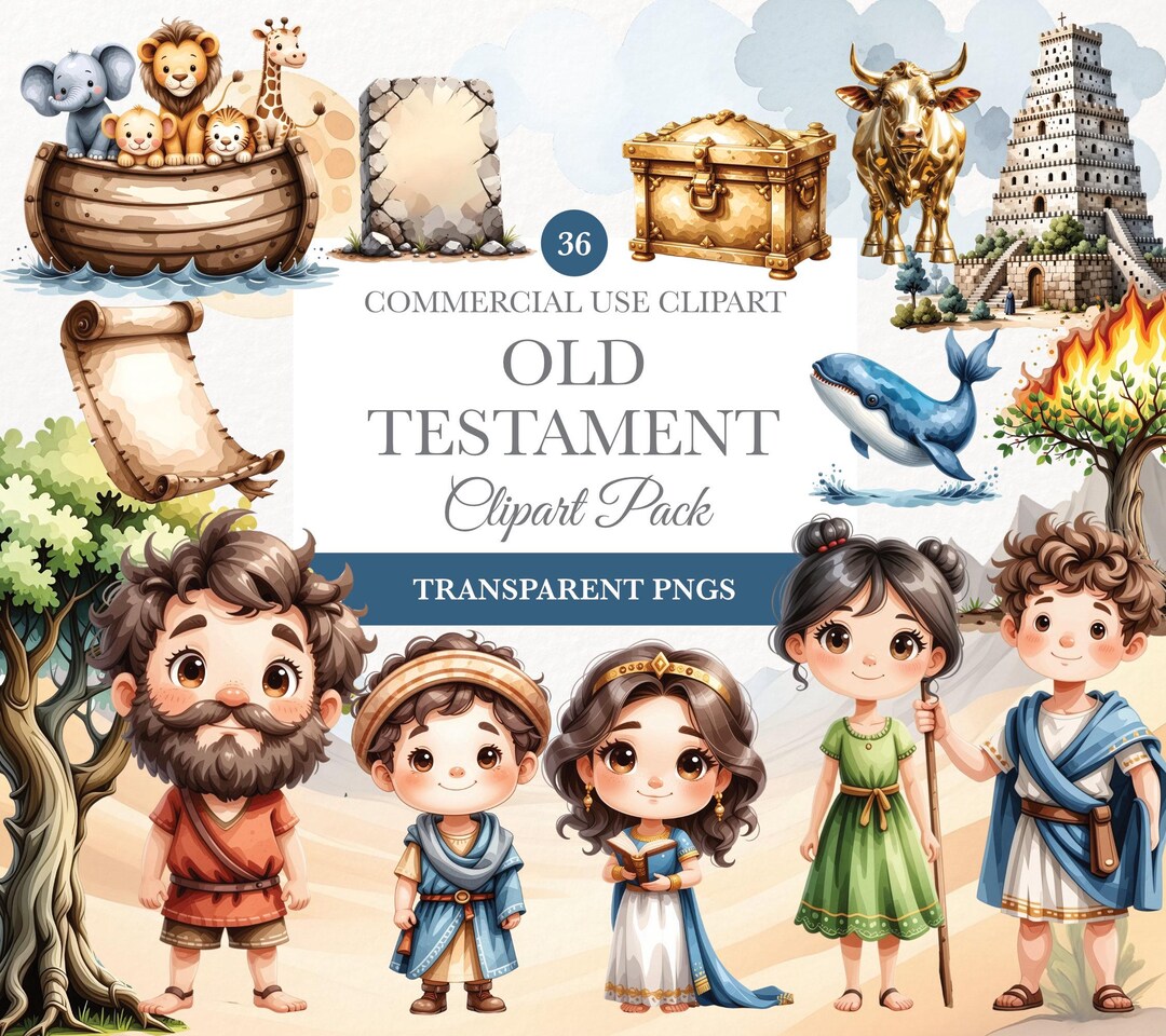 Biblical Characters Clipart, Biblical Stories, Old Testament Clipart ...