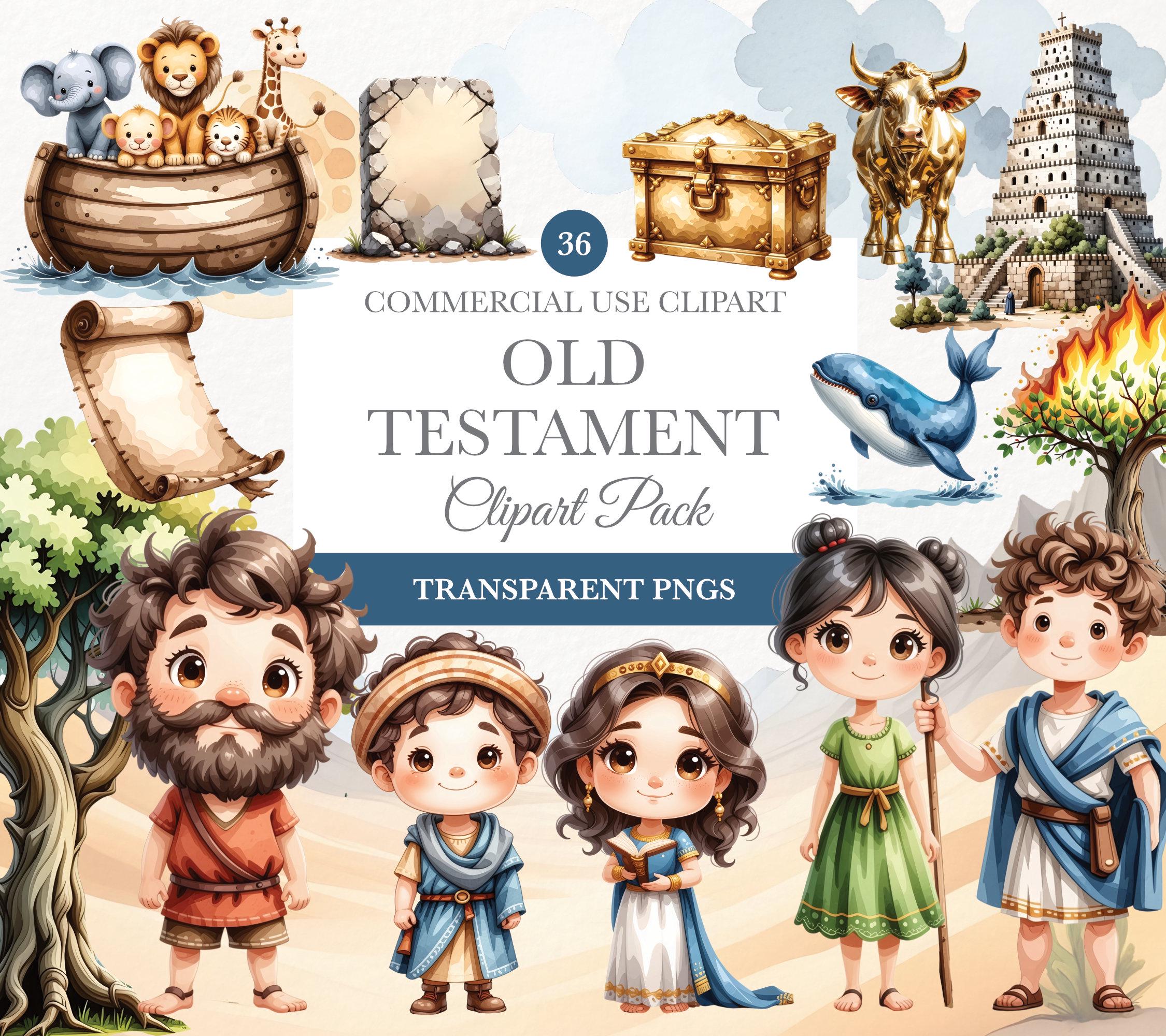 Biblical Characters Clipart, Biblical Stories, Old Testament Clipart ...