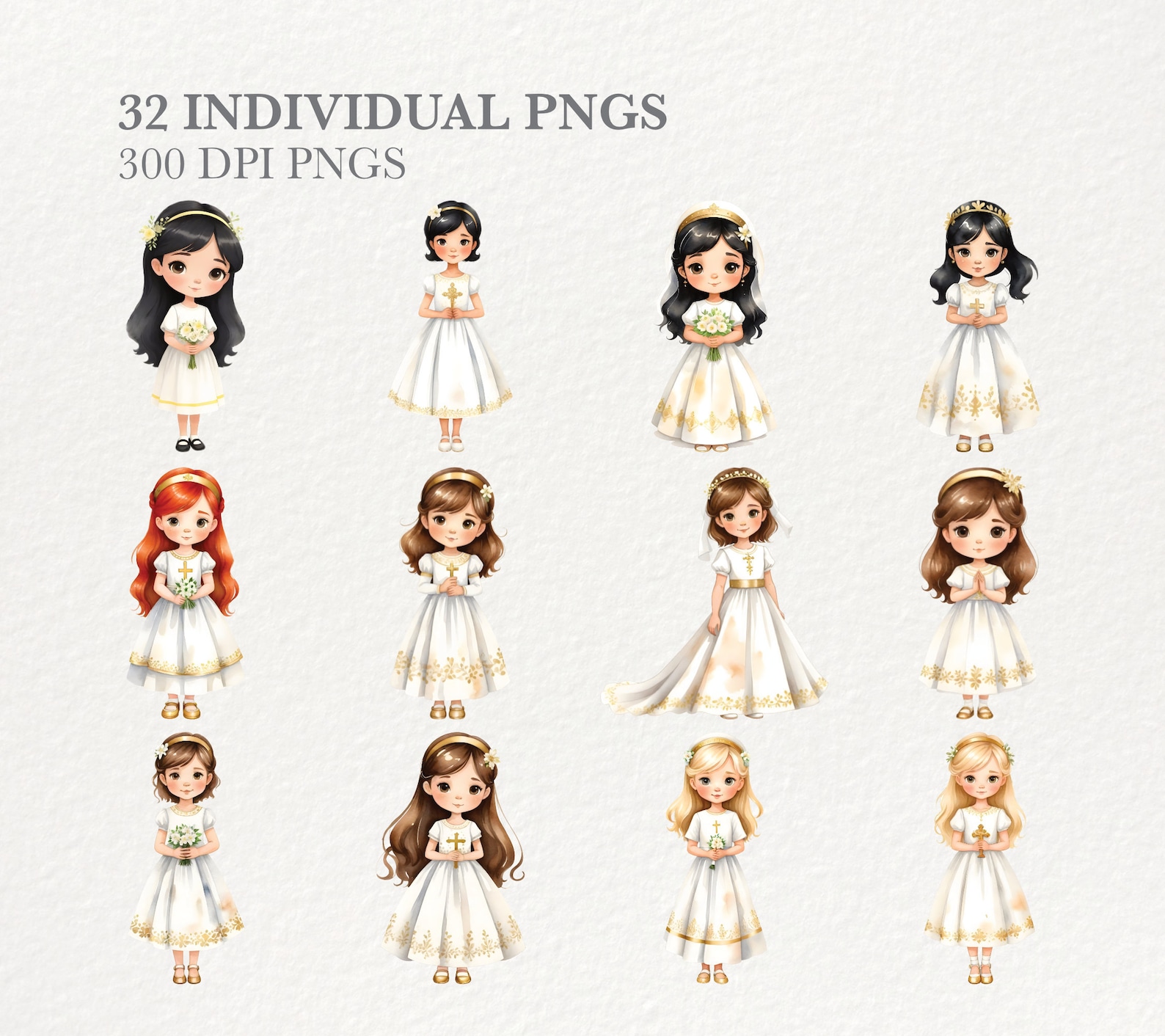 First Communion Clipart, Digital Paper Craft, First Holy Communion Png ...