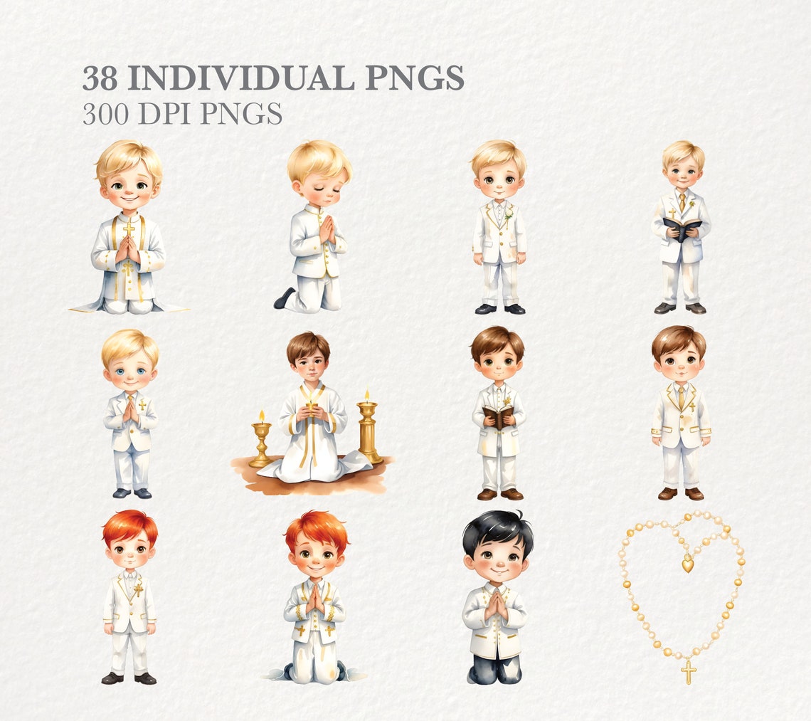 First Communion Clipart, Digital Paper Craft, First Holy Communion Png ...