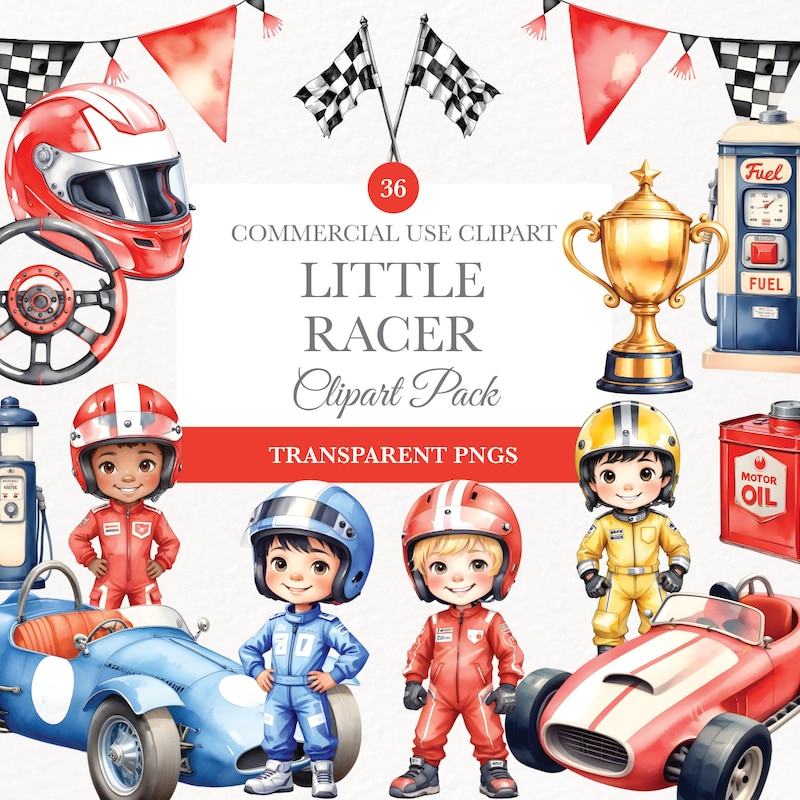 Race Cars Clip Art - Etsy