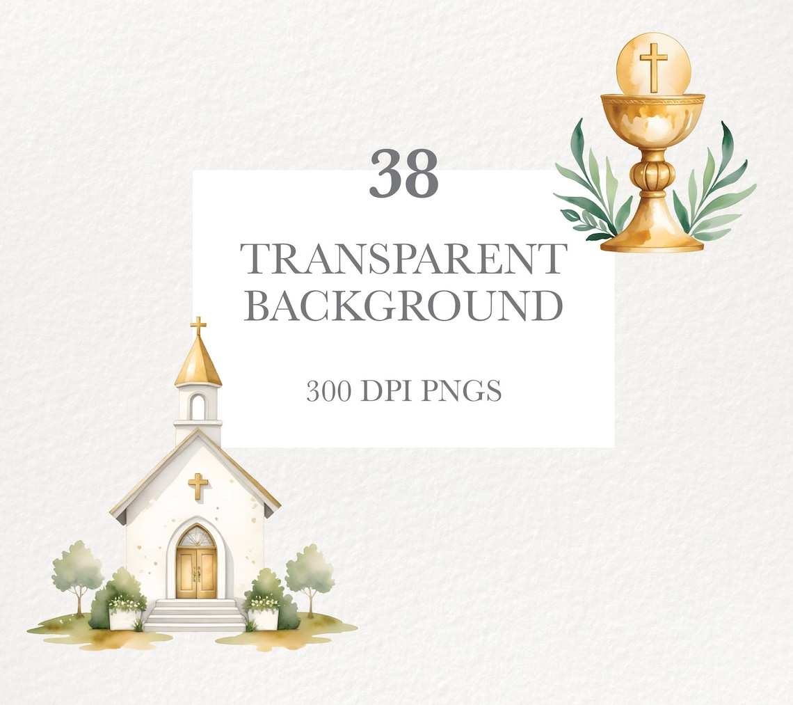 First Communion Clipart, Digital Paper Craft, First Holy Communion Png ...