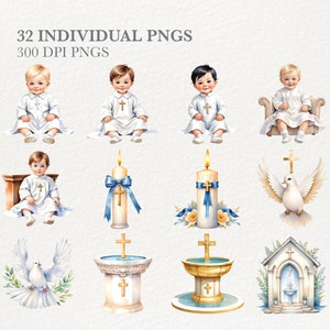 Baptism Clipart, Commercial Use, Religious Clipart, Digital Crafts ...