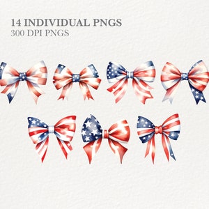 4th of July Bow Png, Patriotic Ribbons Clipart, Patriotic Clipart ...