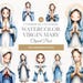 Cute Virgin Mary PNG, Adorable Virgin Mary Graphics, Digital Download ...