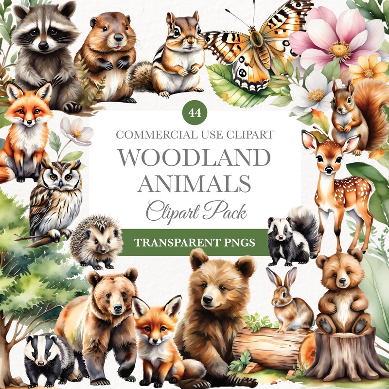 Animal Clip Art - Etsy