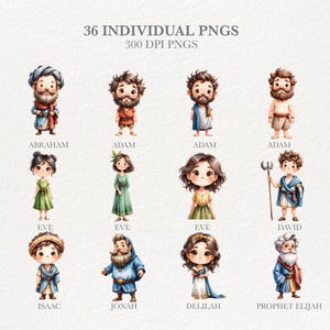 Biblical Characters Clipart, Biblical Stories, Old Testament Clipart ...
