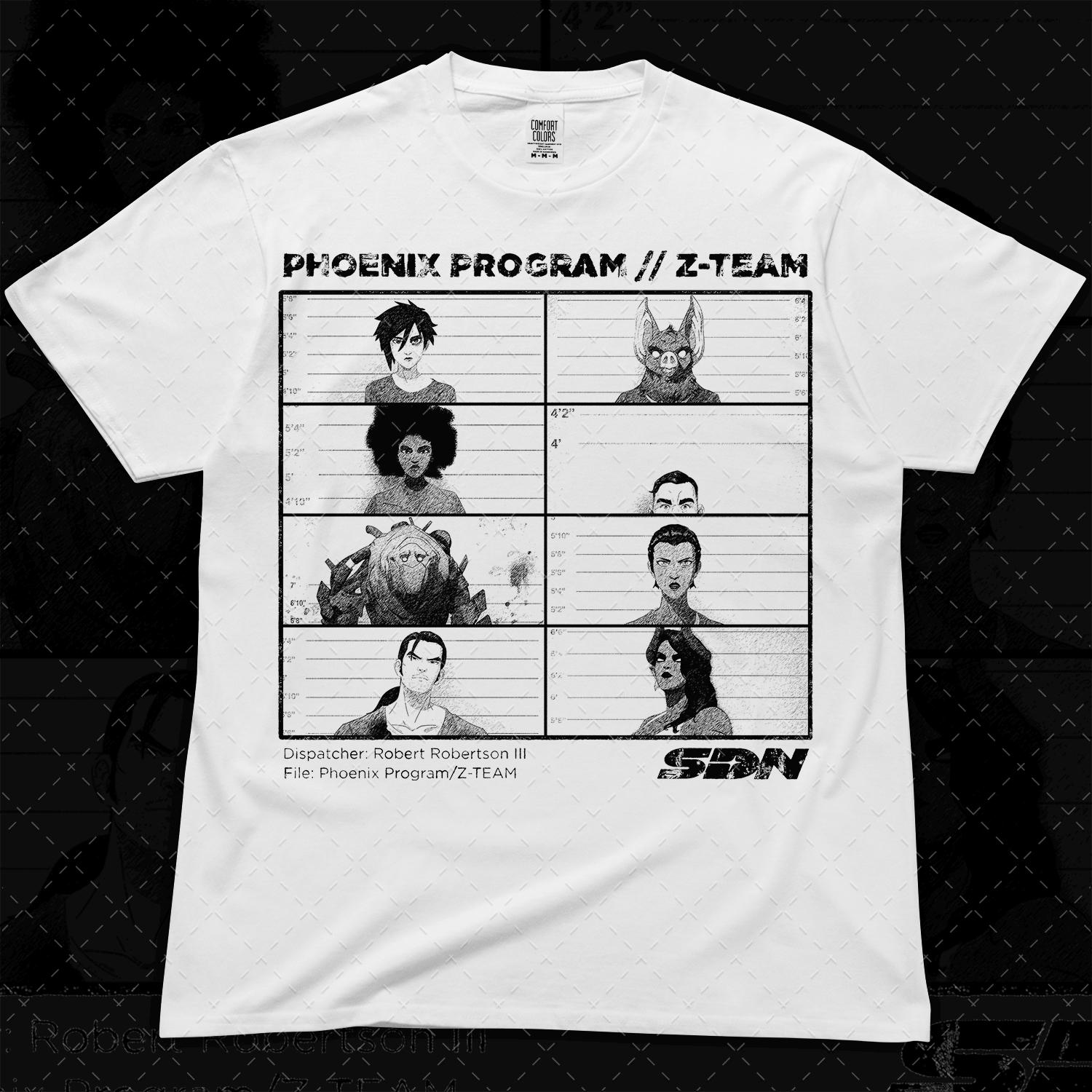Z-TEAM Phoenix Programs Dispatch T-shirt, Z-team Mugshot, Vintage Style ...