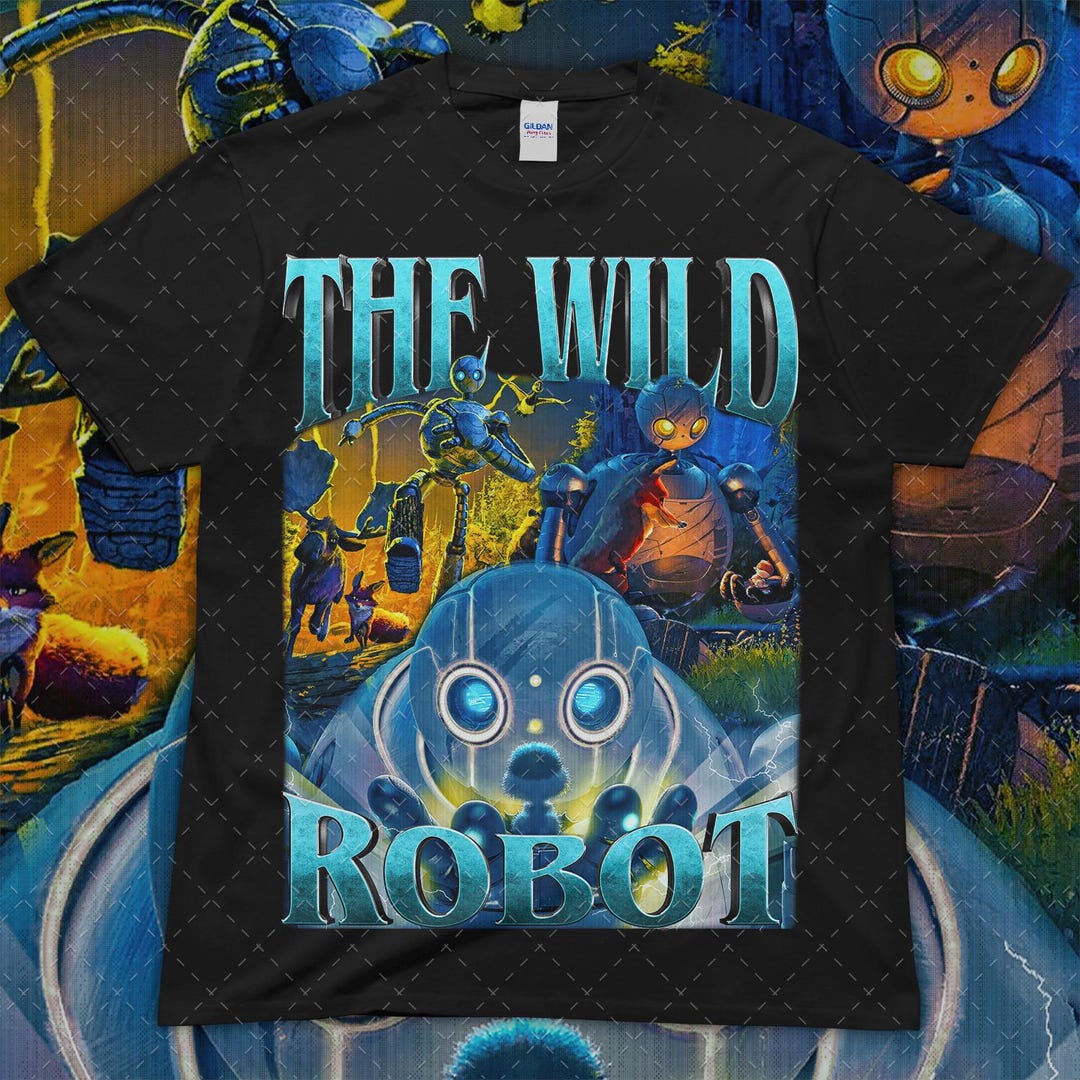 The Wild Robot 90s Vintage Style T-shirt, Soft-style Comfort Colors T ...