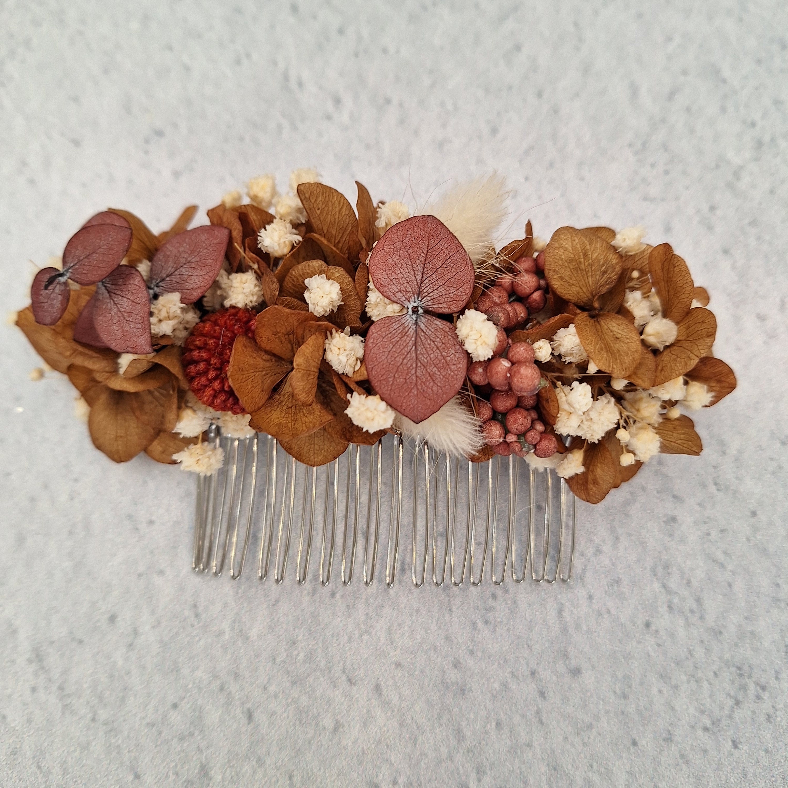 Burnt Orange Comb,terracota Hair Comb,autumn Bride Comb,fall Wedding ...