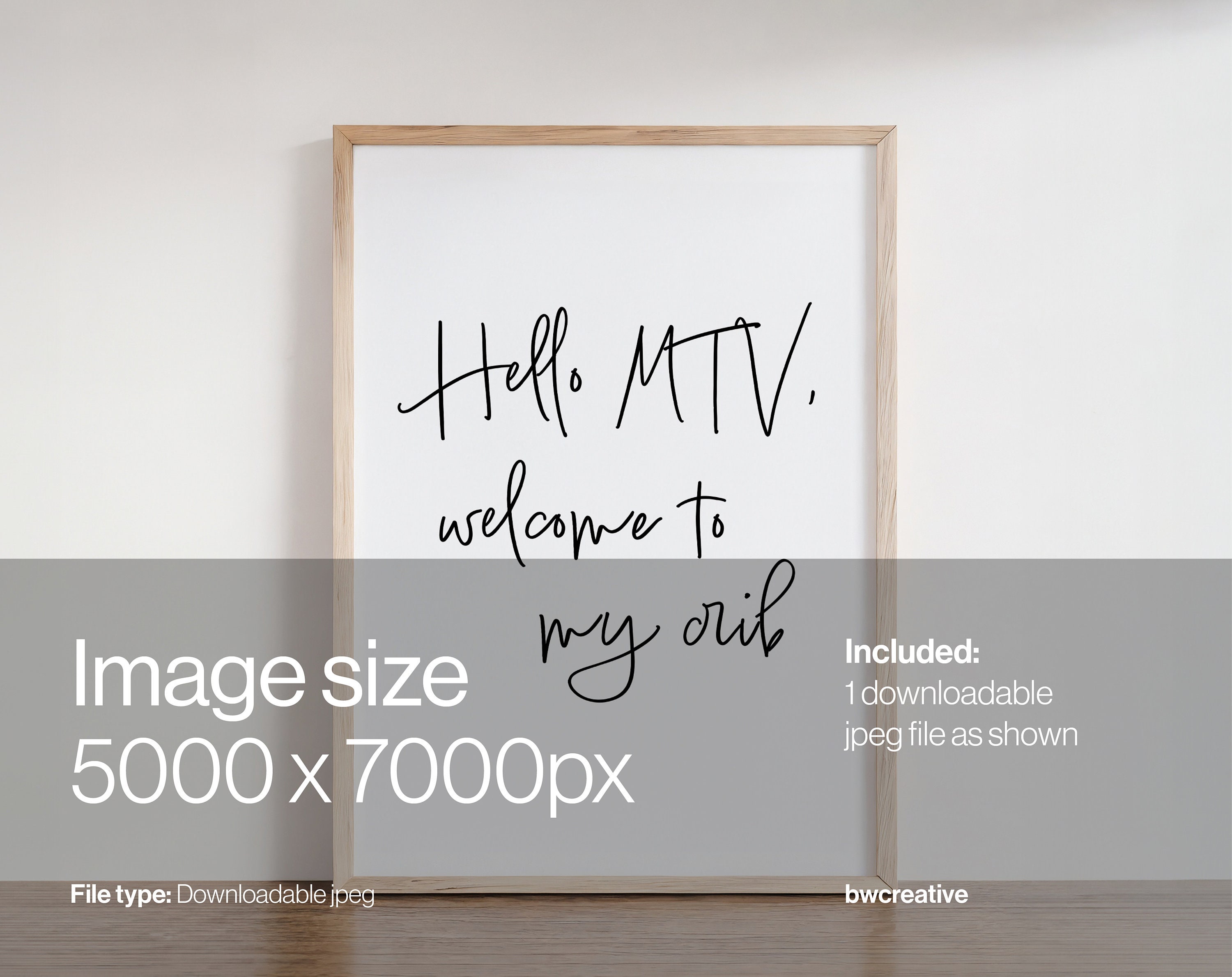Hello MTV Poster, Minimalistic Poster Design, 5:7 Aspect Ratio, ISO, A4 ...