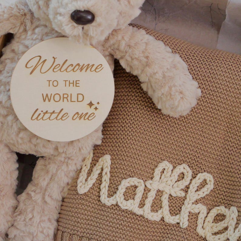 Personalized Baby Gift Set,customized Newborn Baby Gift, Handmade Knit ...