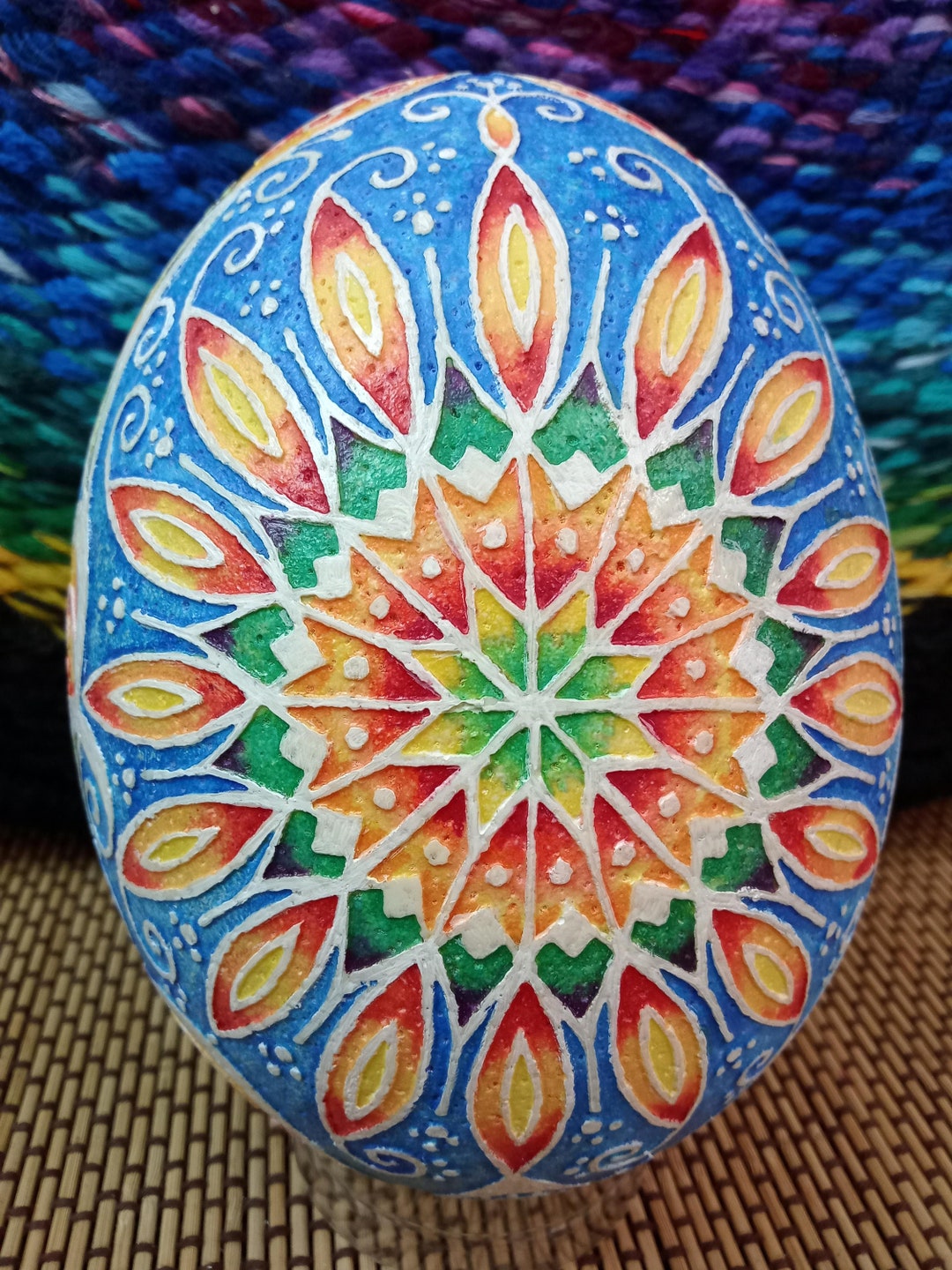 Kindness Unites Hearts Ukrainian Decorative Easter Egg. Handmade Gift ...