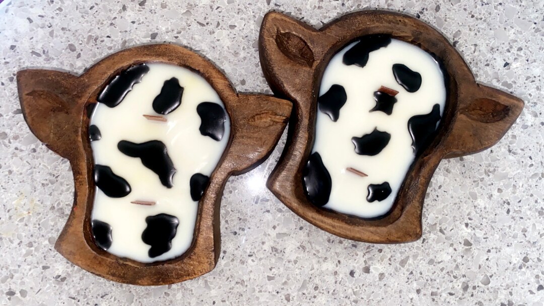 Mini Cow Dough Bowl Candle - Etsy