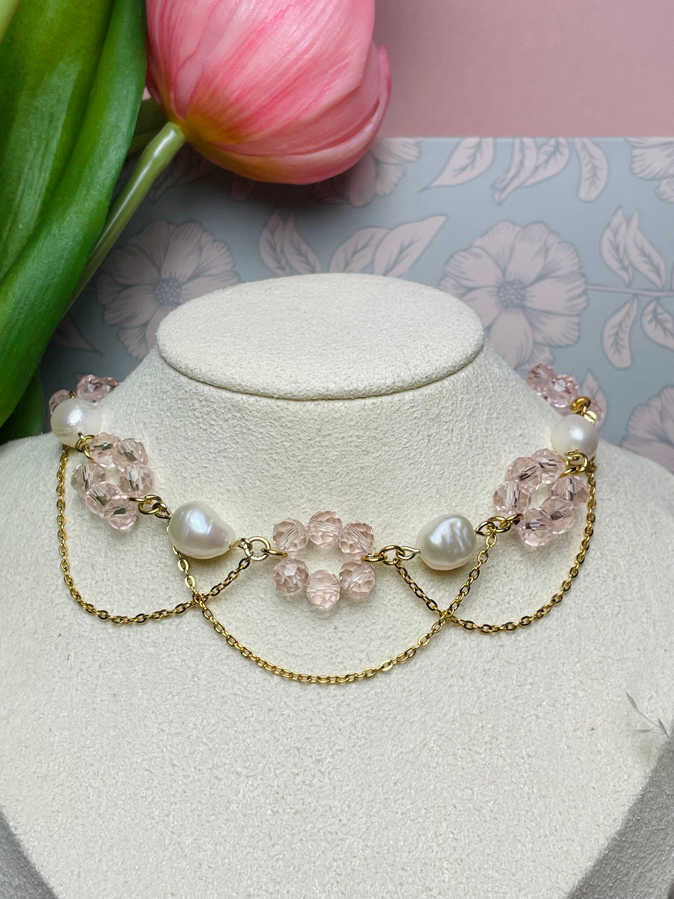 DAPHNE - Bridgerton Necklace, Pearls, Gift Idea for Women, Handmade - Etsy