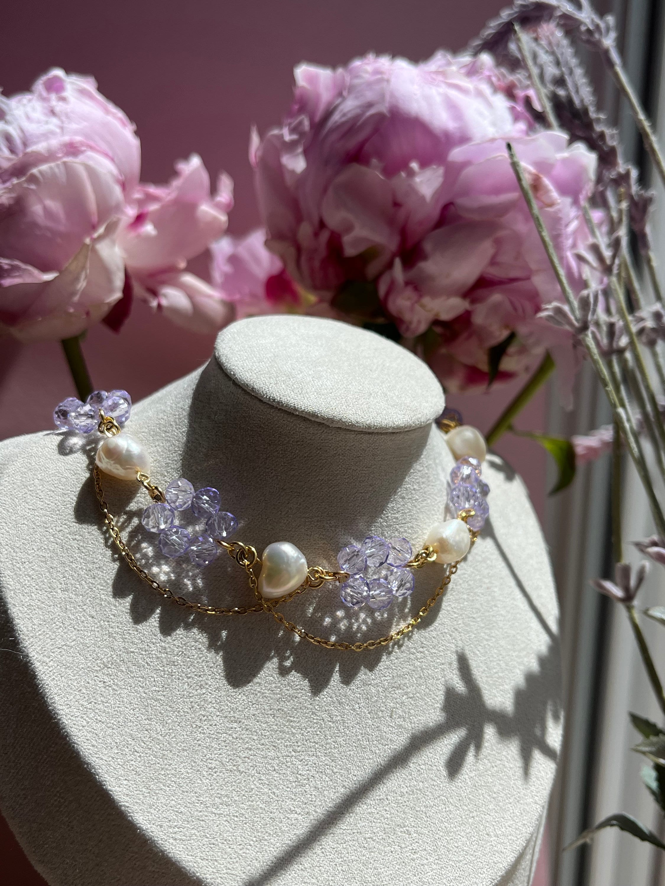 DAPHNE - Bridgerton Necklace, Pearls, Gift Idea for Women, Handmade - Etsy