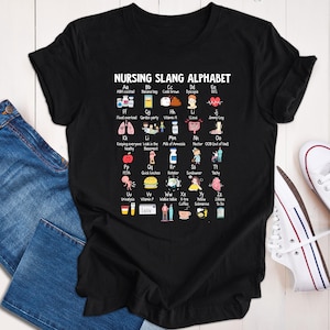 Nurse Shirts, Funny Nurse Alphabet T Shirt ,nurse Abcs Shirt ...