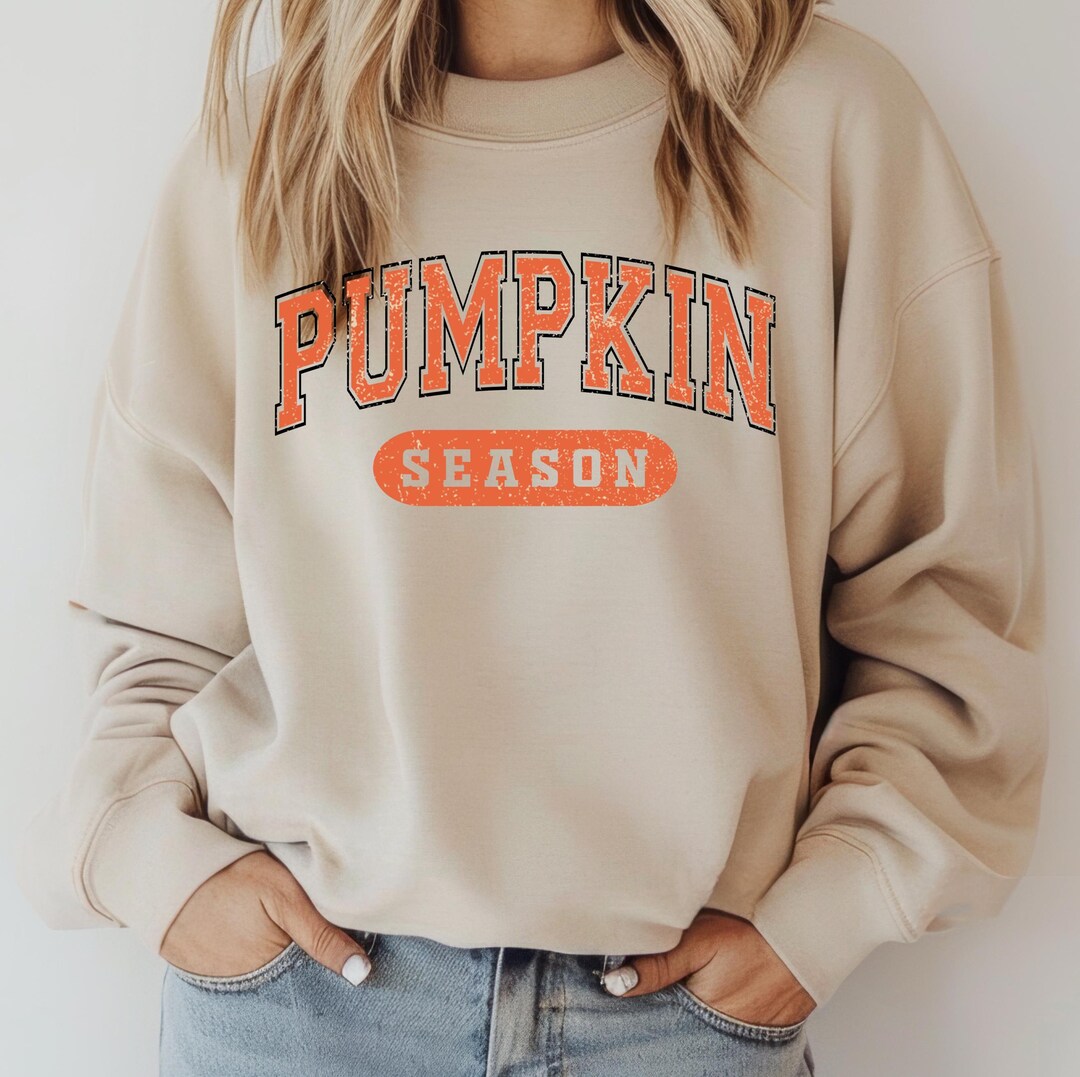 Retro Pumpkin Season Sweatshirt, Cute Fall Sweatshirt, Thanksgiving ...