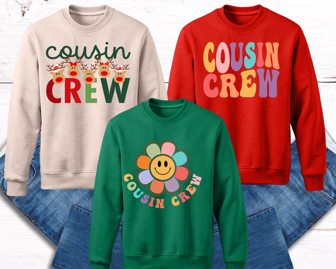 Cousin Crew Sweatshirts for Kids, Big Cousin Sweatshirts Matching ...