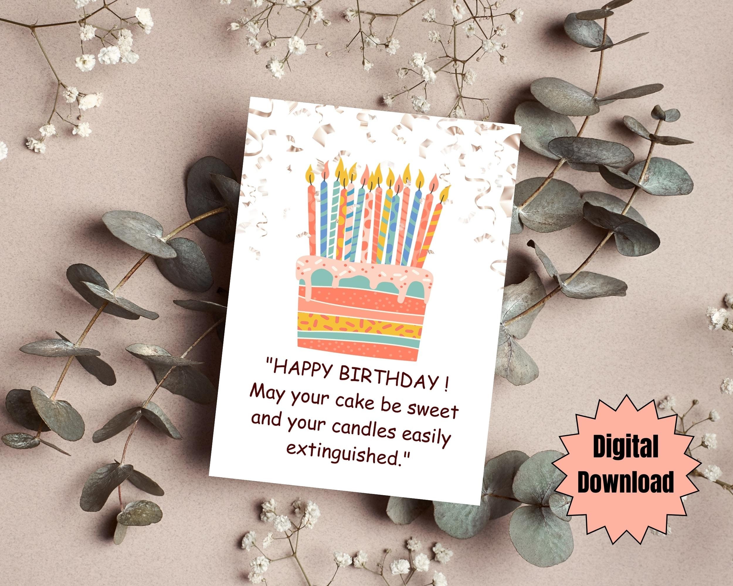Digital Happy Birthday Card for Friends, Family, Kids, Teen - Etsy