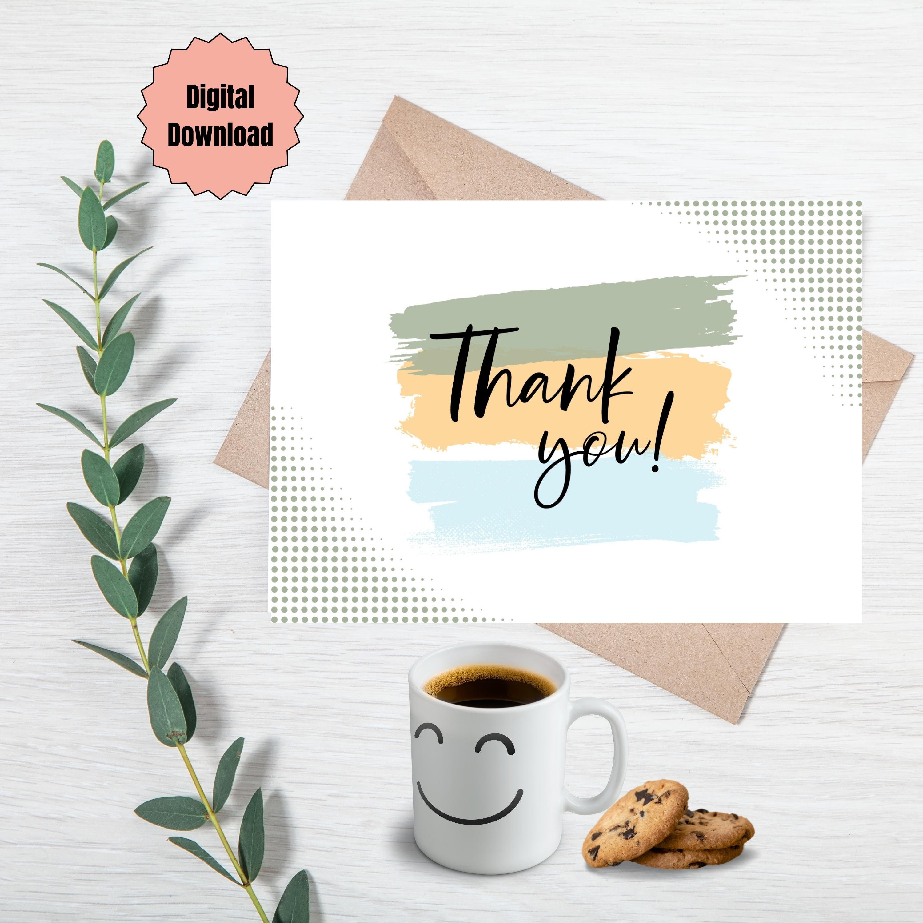 Printable Thank You Card for Family, Friends. - Etsy