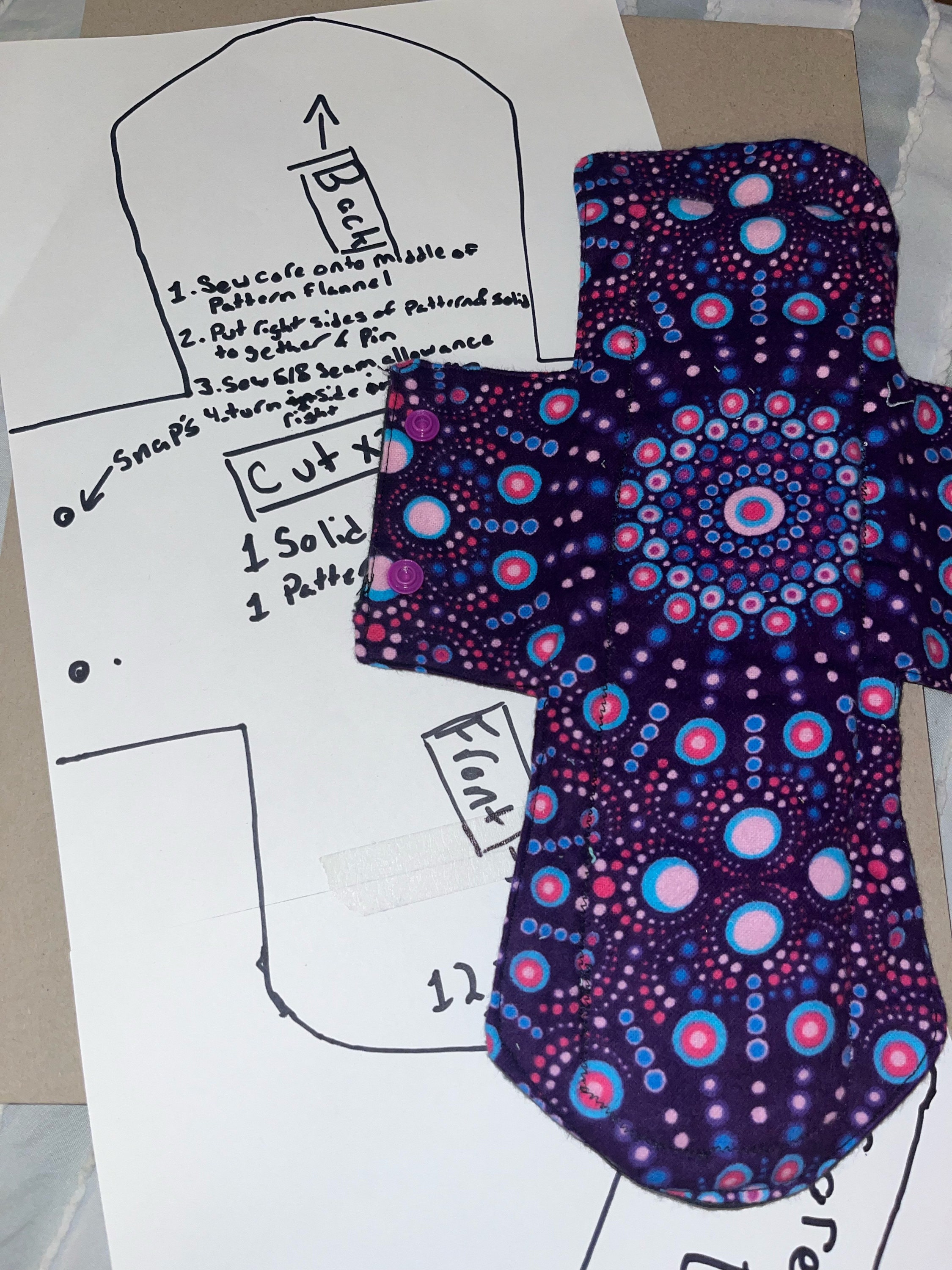 Reusable 12 Inch Pad Pattern - Etsy