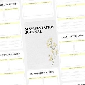 Digital Manifestation Journal Printable A4 Manifest the Life of Your ...