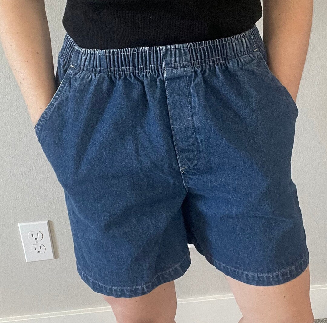 Vintage 90s Denim Shorts, High Rise Denim Shorts, Eclectic Grandpa ...