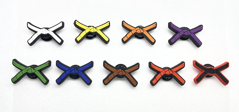 Martial Arts Belt Color Shoe Charm for Crocs TKD Jibbitz, Croc Charm ...