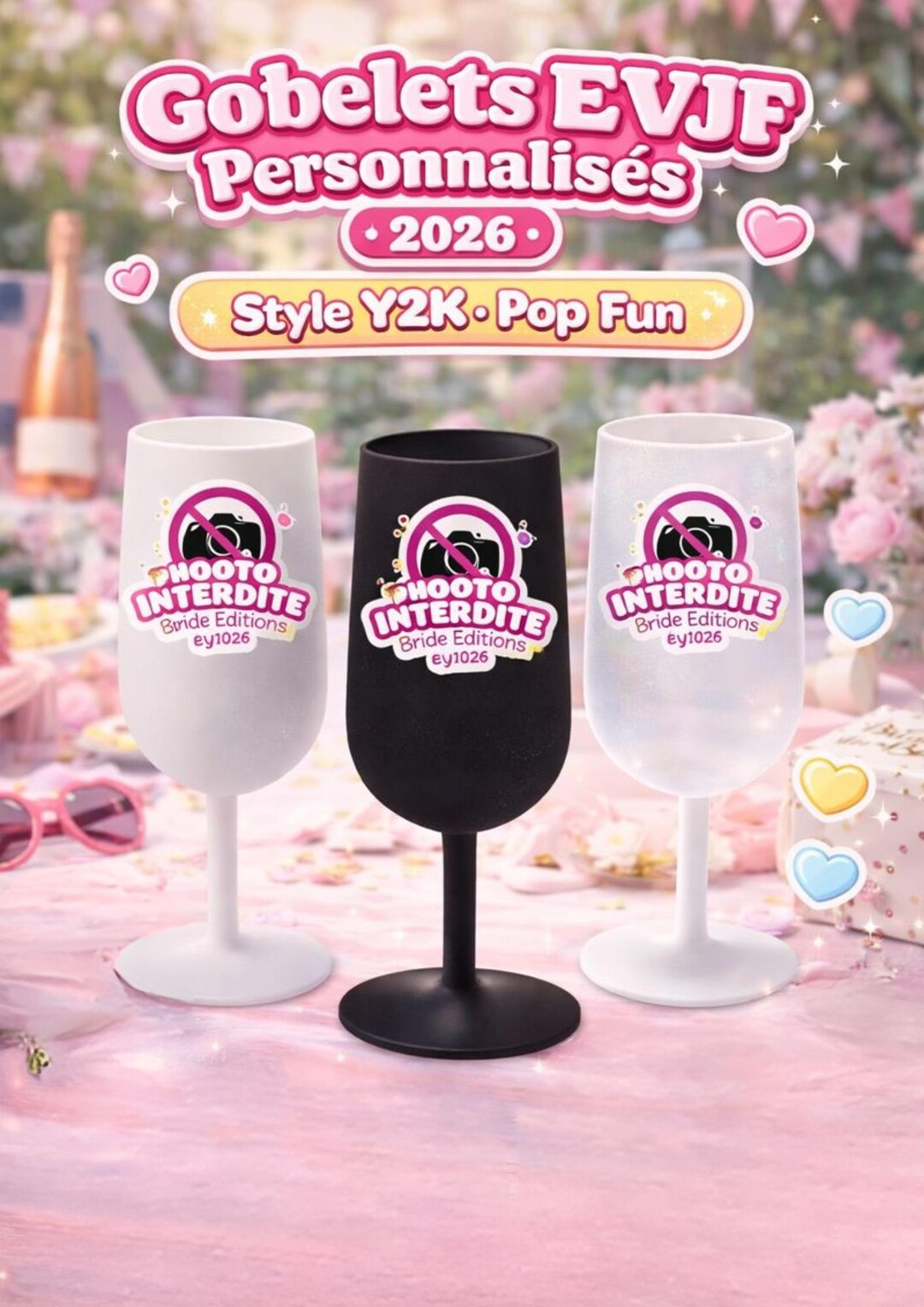 Personalized Hen Party Cups 2026 – Team Bride / Bride Squad – Y2K Pop ...