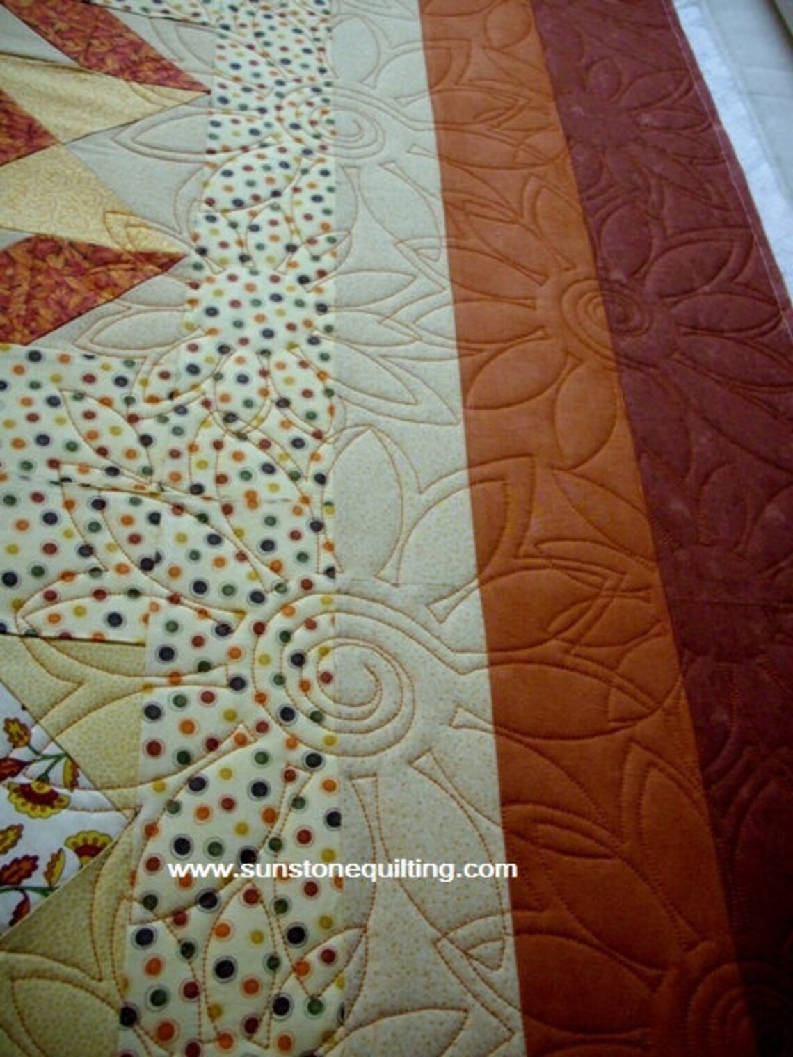 E2E NM Sunflower - Longarm Machine Quilting Digital Pattern - Edge to Edge Pantograph - Etsy