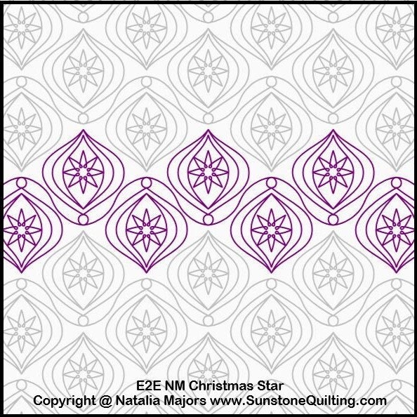 Longarm Machine Quilting Digital Pattern - E2E NM Christmas Star - Edge to Edge Pantograph - Etsy