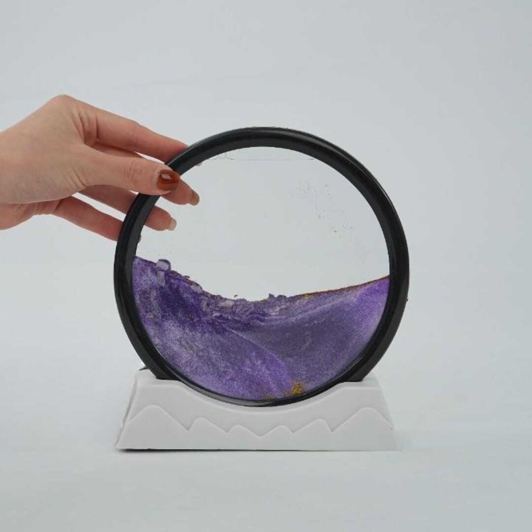 Purple 3D Hourglass Craft,desktop Home Decoration,quick Sand Art,sand ...