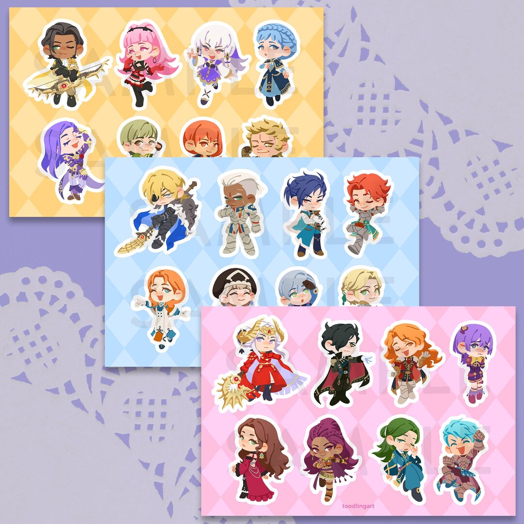 FE3H Vinyl Sticker Sheets - Etsy