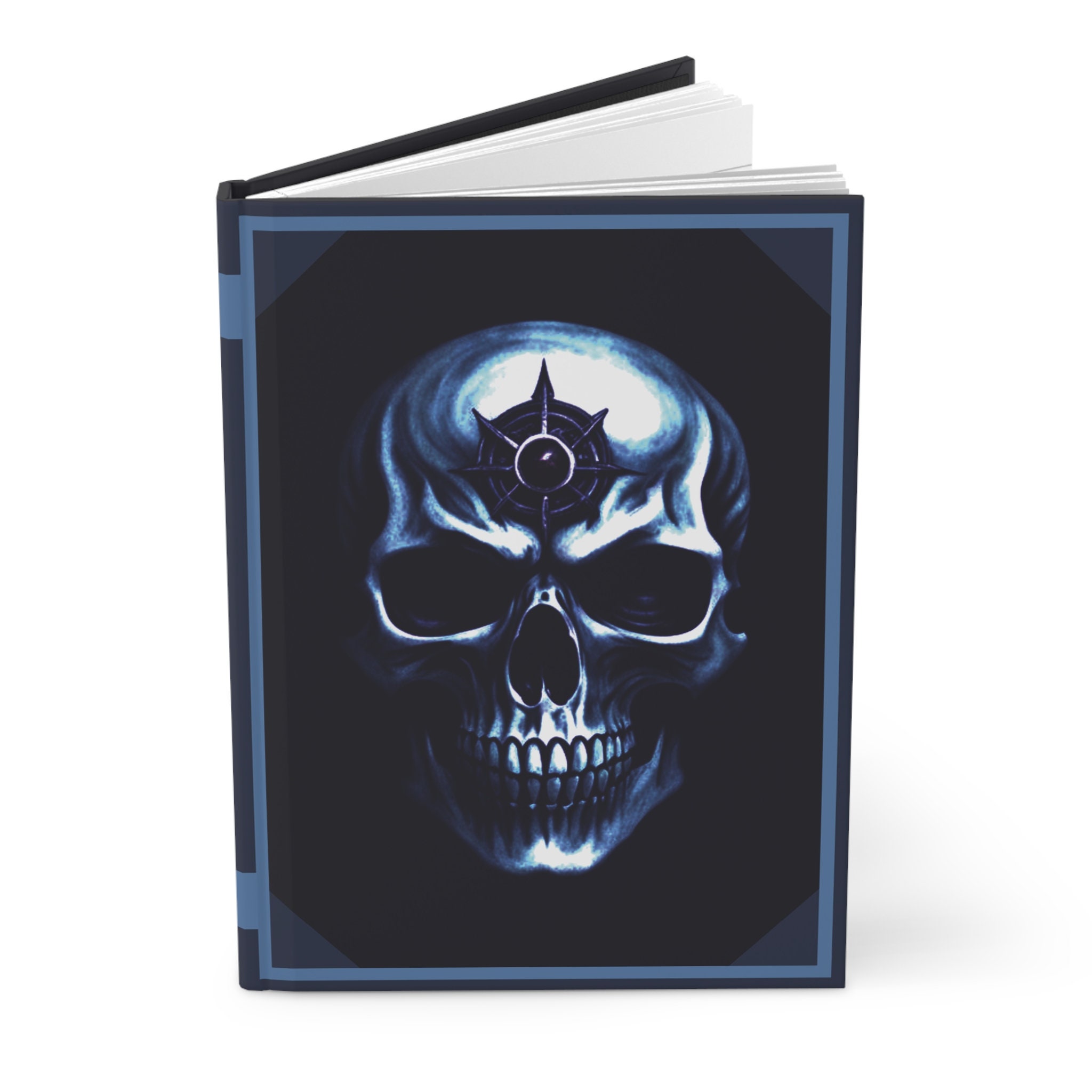 Gothic Tome With Intricate Skull Design Unique Hardcover Notebook for ...
