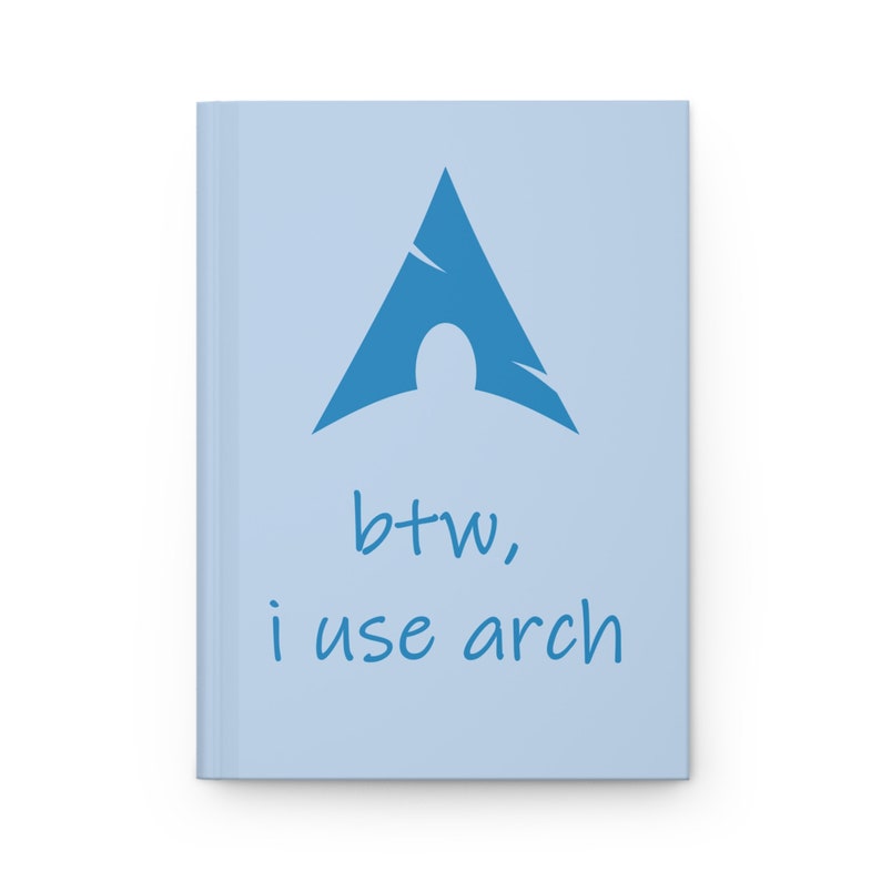 Btw I Use Arch Linux Themed Notebook Blue Colored - Etsy