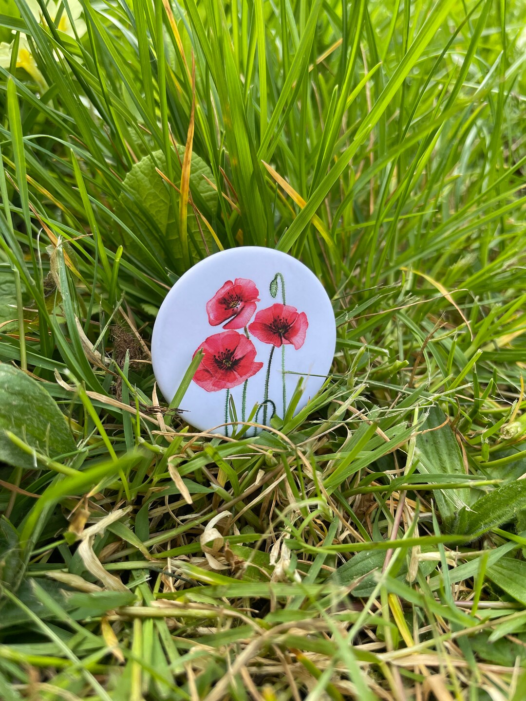 Poppy Badge by Edith Timmerman - Etsy