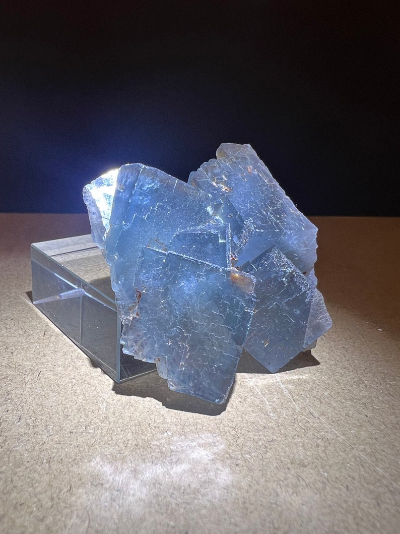 Blue Fluorite Crystal From Beijing China Large Cube Fluorite - Etsy
