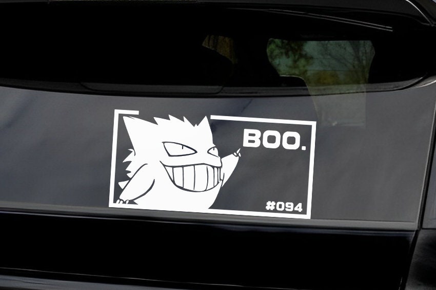Pokemon Gengar Vinyl Decal Vinyl Sticker JDM - Etsy