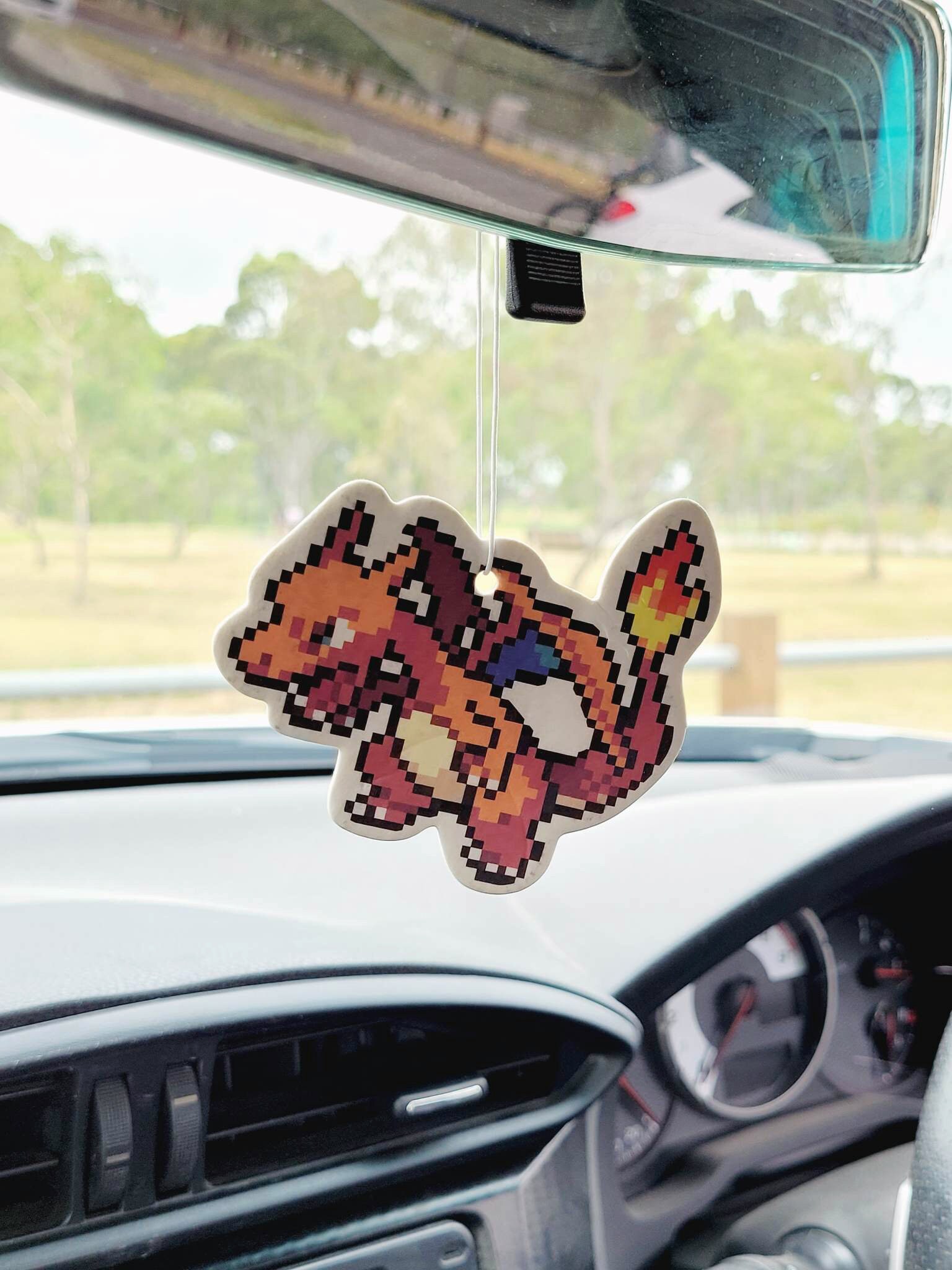 Pokepixel Charizard Car Air Freshener Car Accessory Gaming Pixel - Etsy
