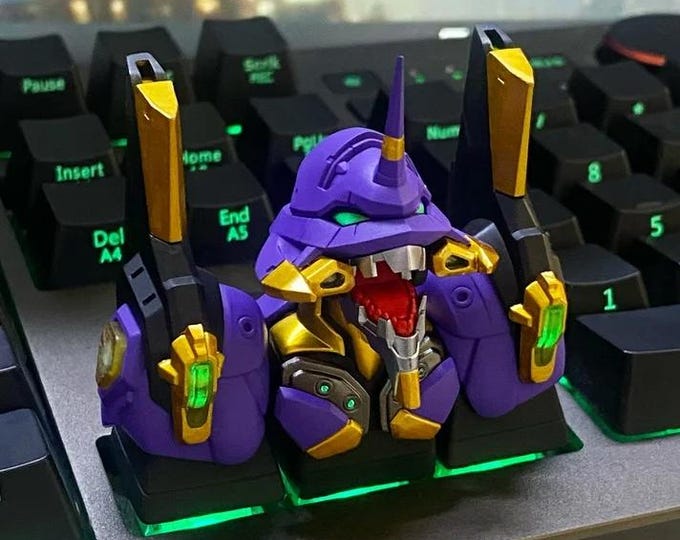 Evangelion Unit-01 - Assault Ver. - Custom Keycap - Mechanical Keycaps ...
